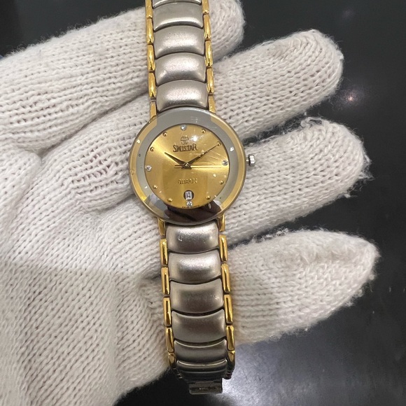swistar | Accessories | Swistar Swiss Unisex Watch 22k Gold Electro ...